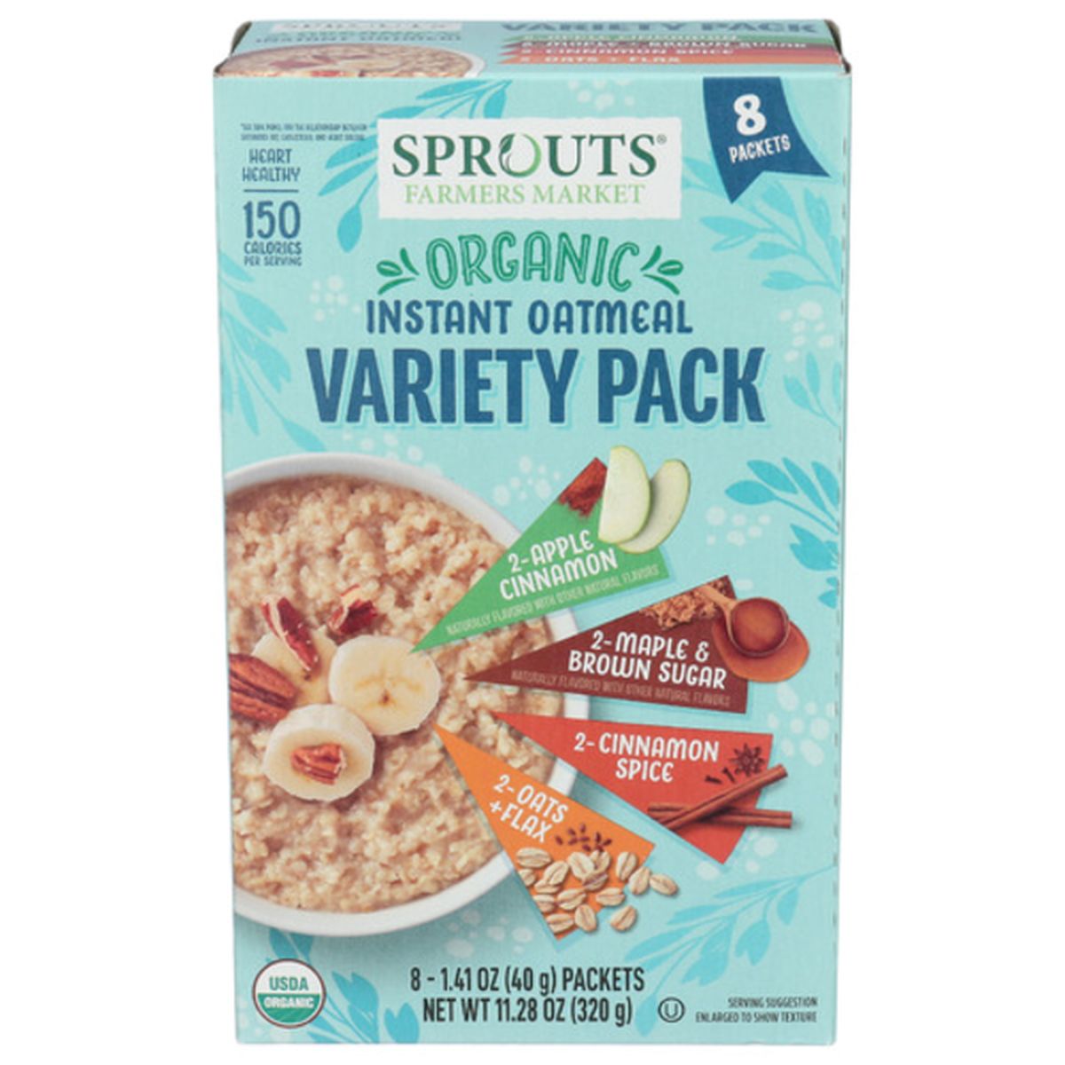 Sprouts Organic Variety Pack Instant Oatmeal | Fig App