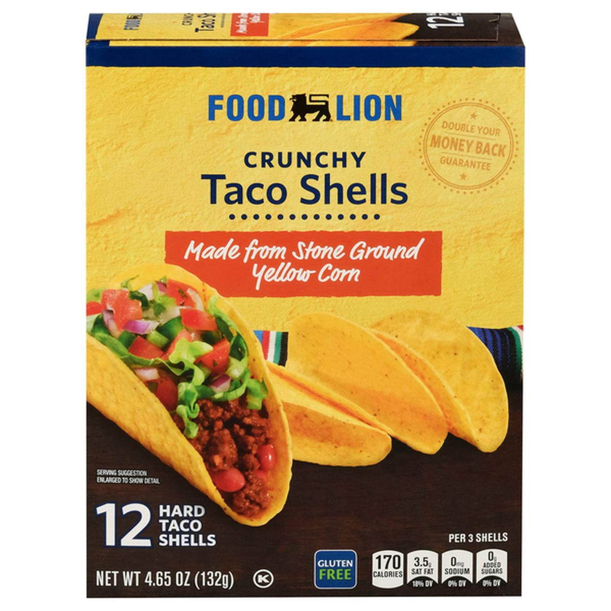 Food Lion Taco Shells, Hard, Crunchy | Fig App