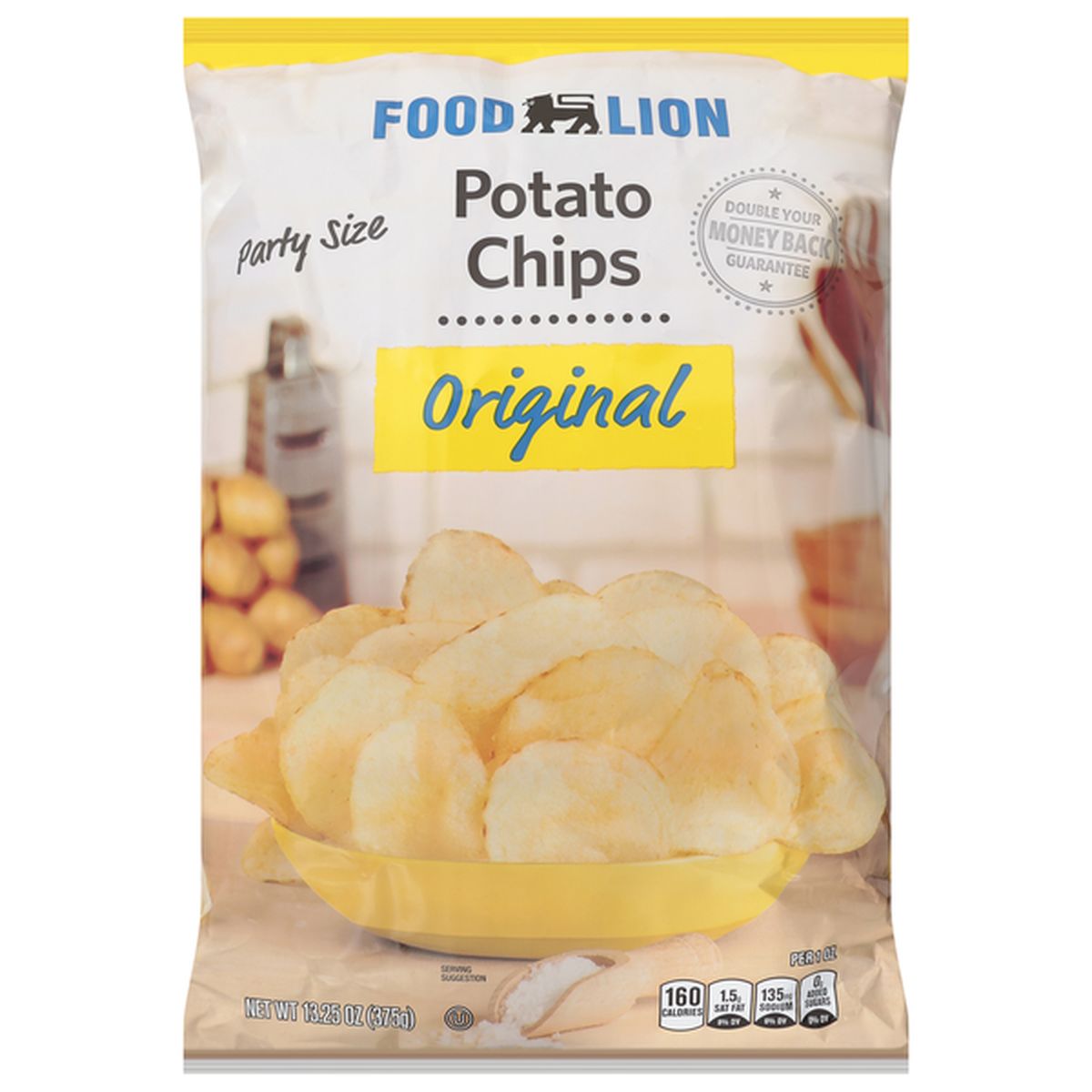Food Lion Potato Chips, Original, Party Size | Fig App