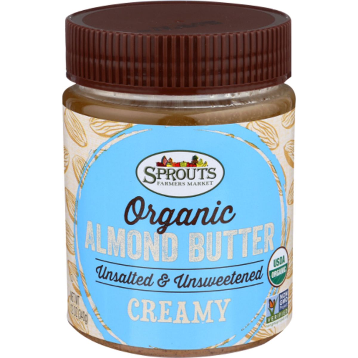 Sprouts Organic Unsalted & Unsweetened Creamy Almond Butter | Fig App