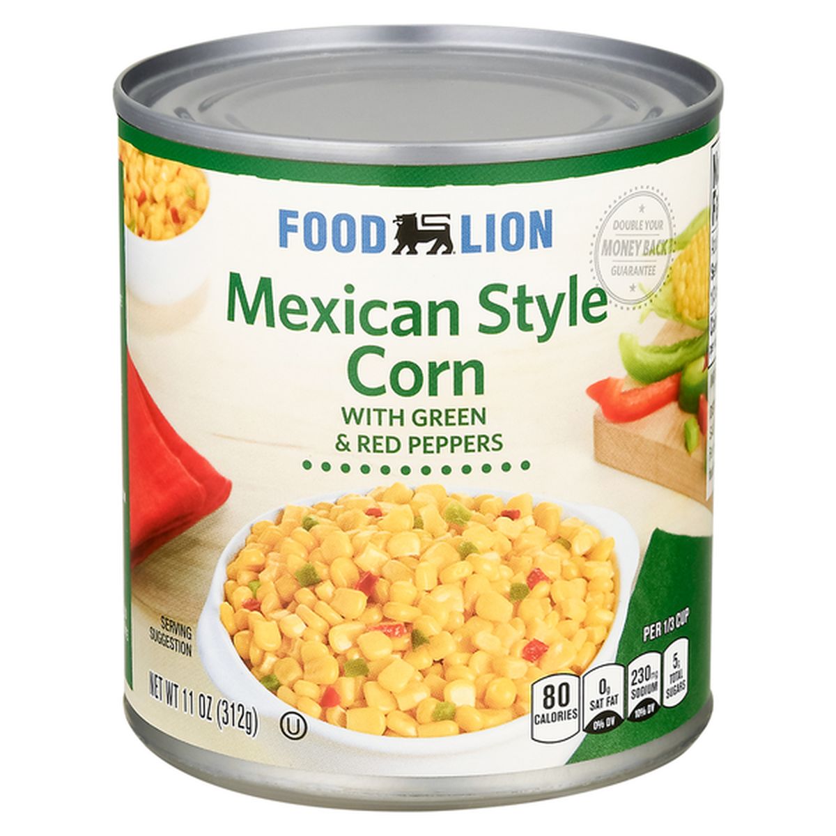 Food Lion Corn, With Green & Red Peppers, Mexican Style | Fig App