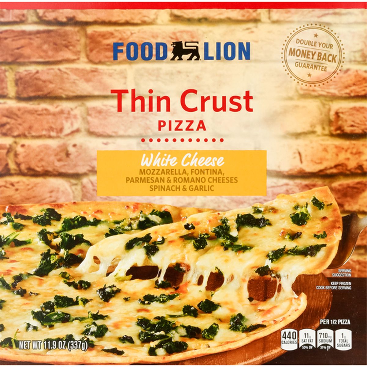 Food Lion Pizza, Thin Crust, White Cheese | Fig App