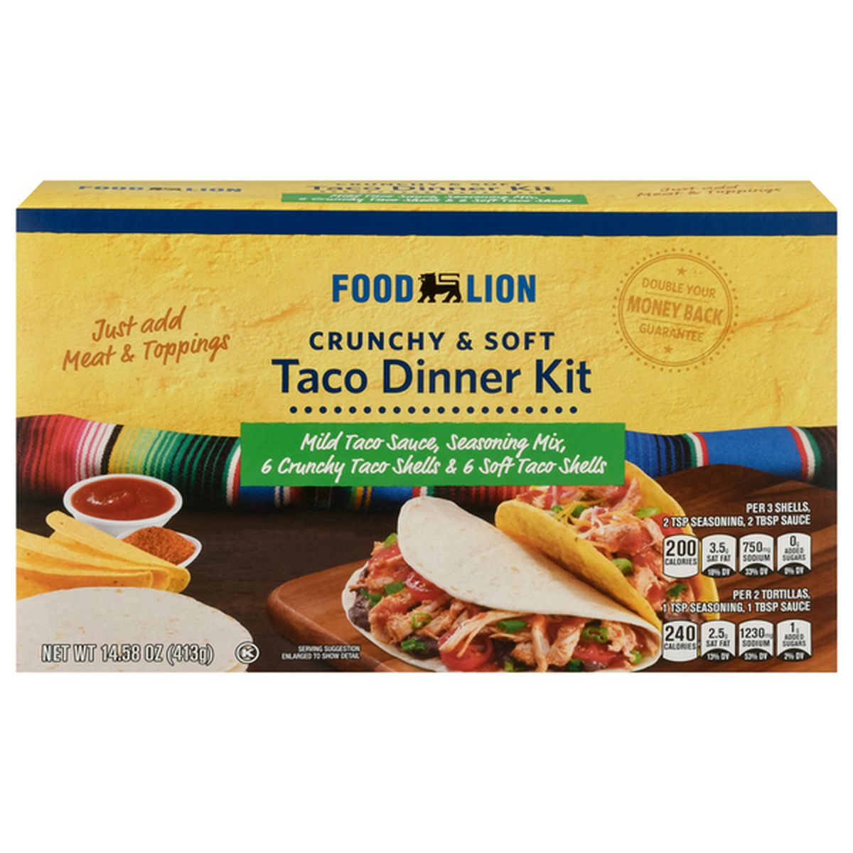Food Lion Taco Dinner Kit, Crunchy & Soft | Fig App