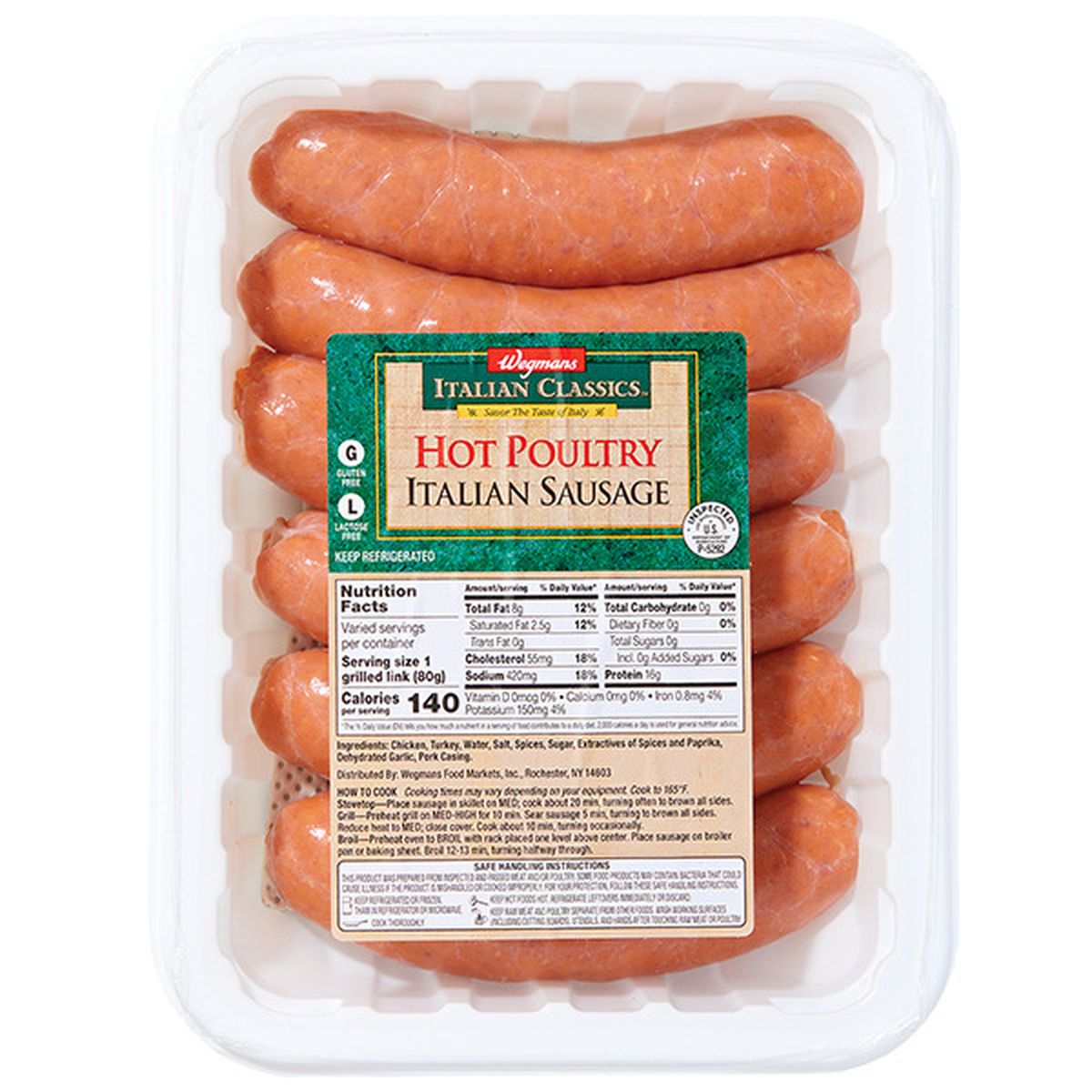 Wegmans Italian Classics Hot Poultry Italian Sausage Fig App