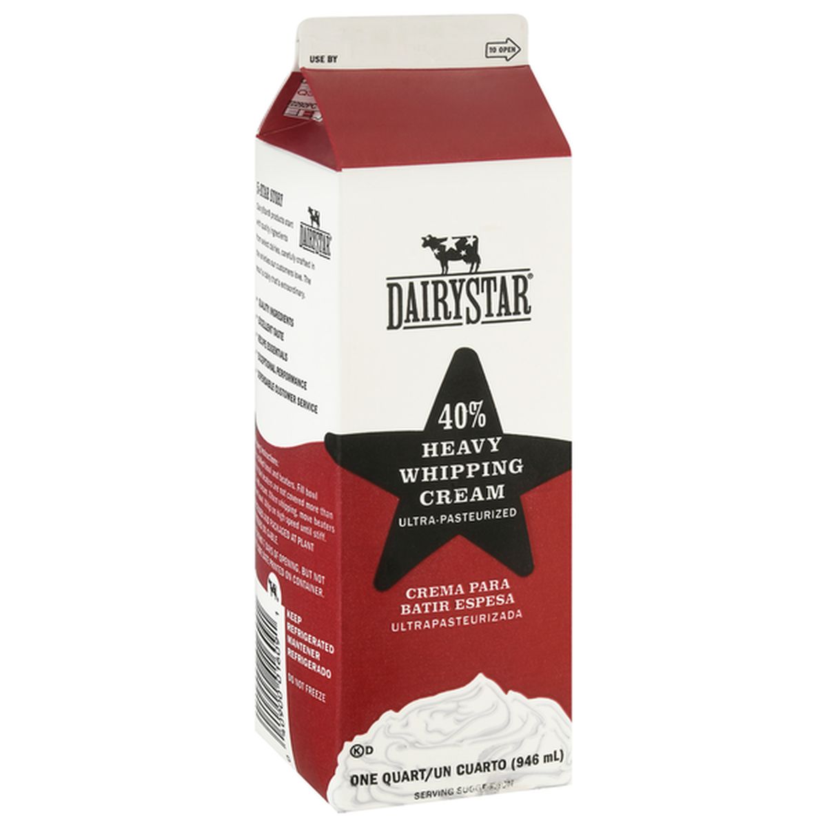 Dairy Star Whipping Cream, 40% Heavy | Fig App