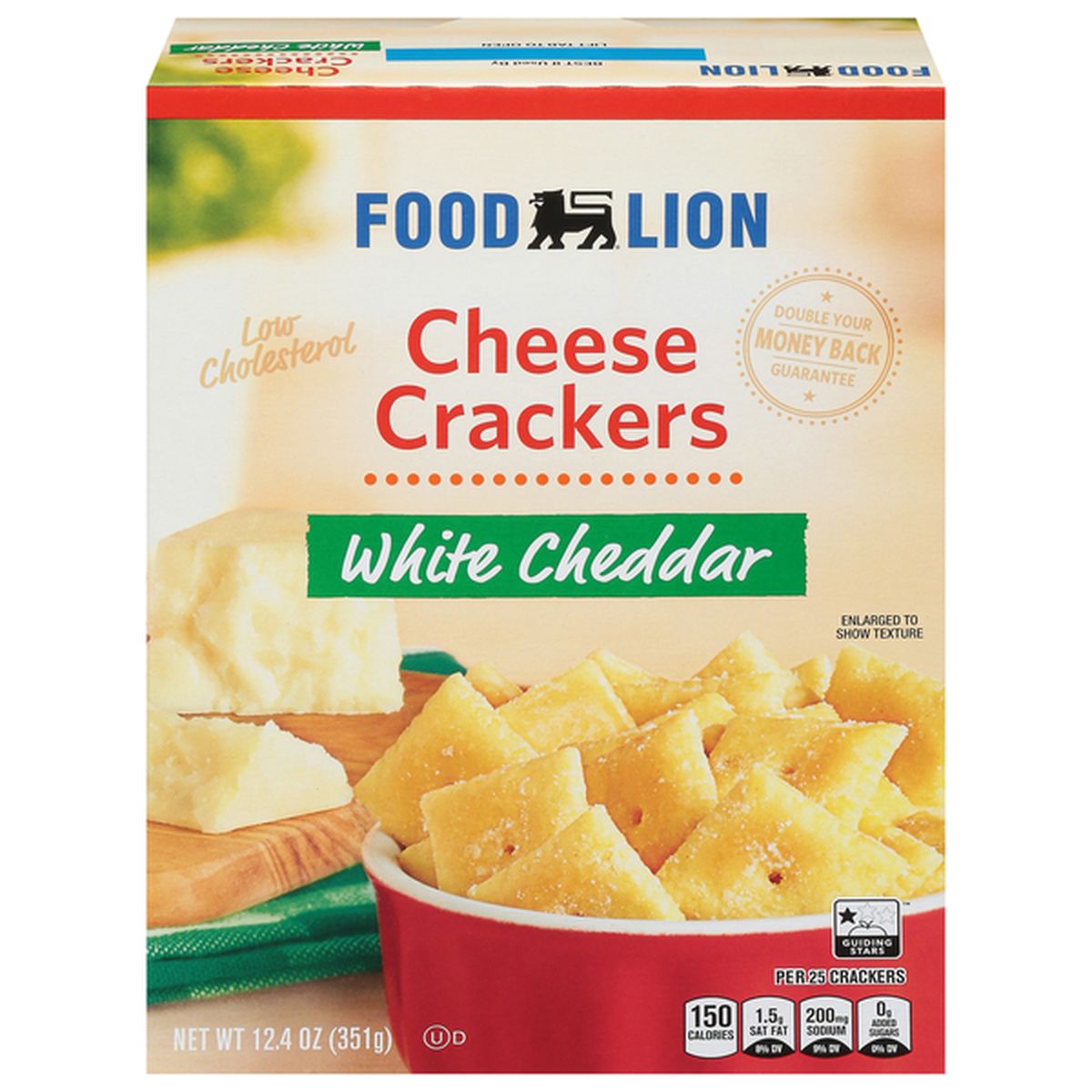 Food Lion Cheese Crackers, White Cheddar | Fig App