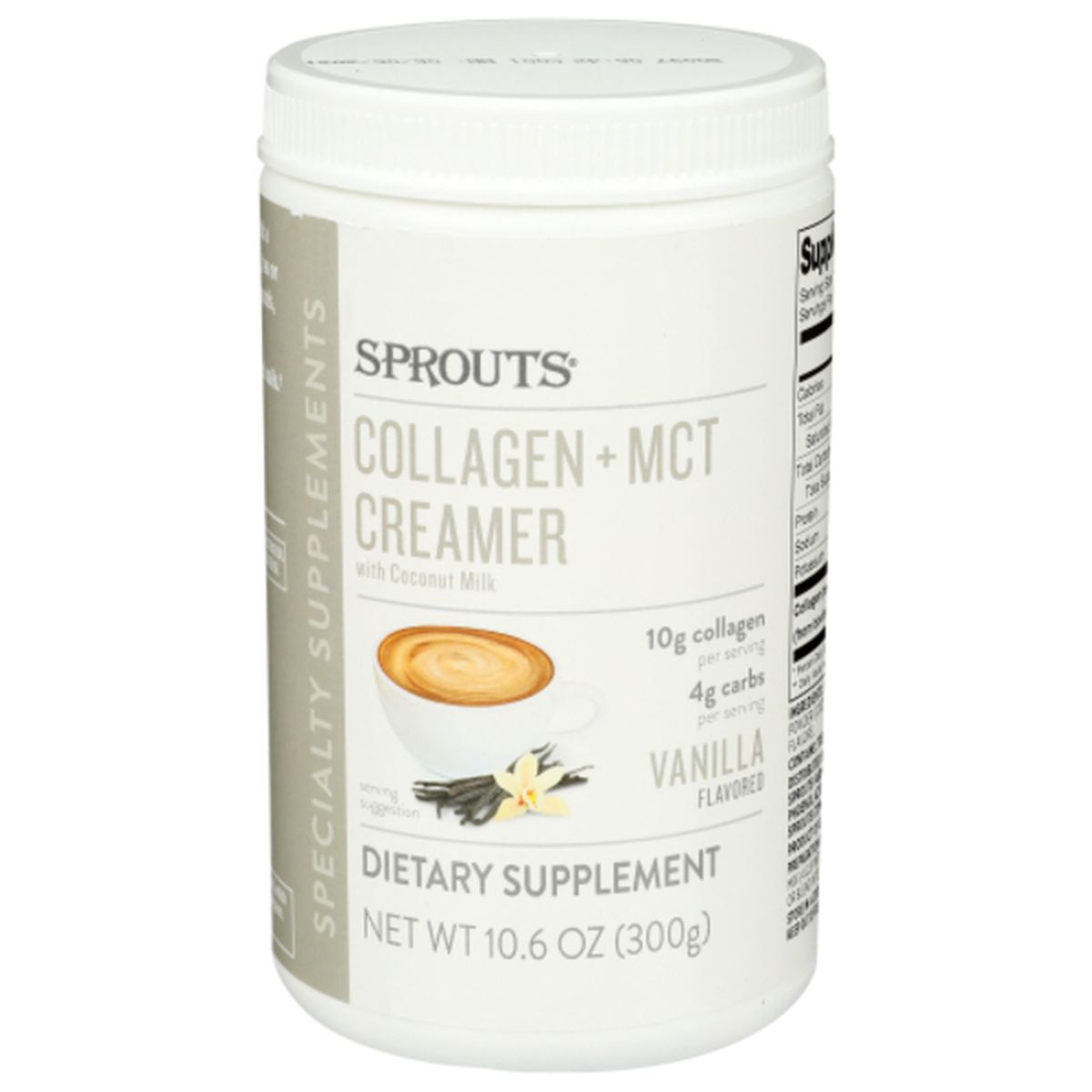 Sprouts Vanilla Collagen + Mct Creamer With Coconut Milk | Fig App
