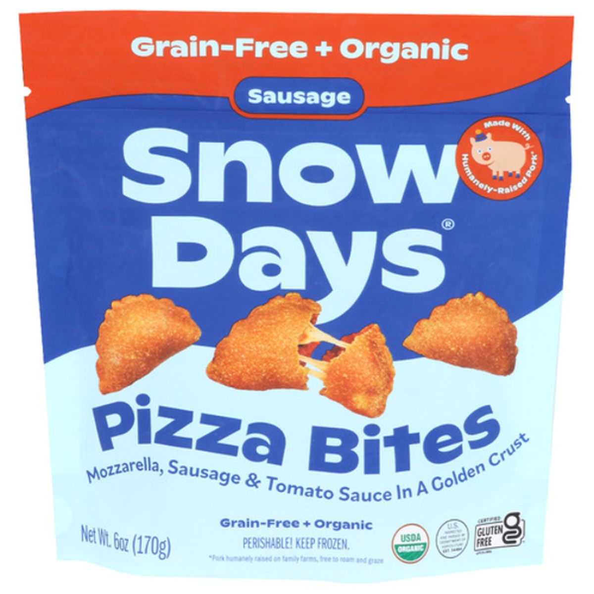 Snow Days Organic Sausage Pizza Bites | Fig App