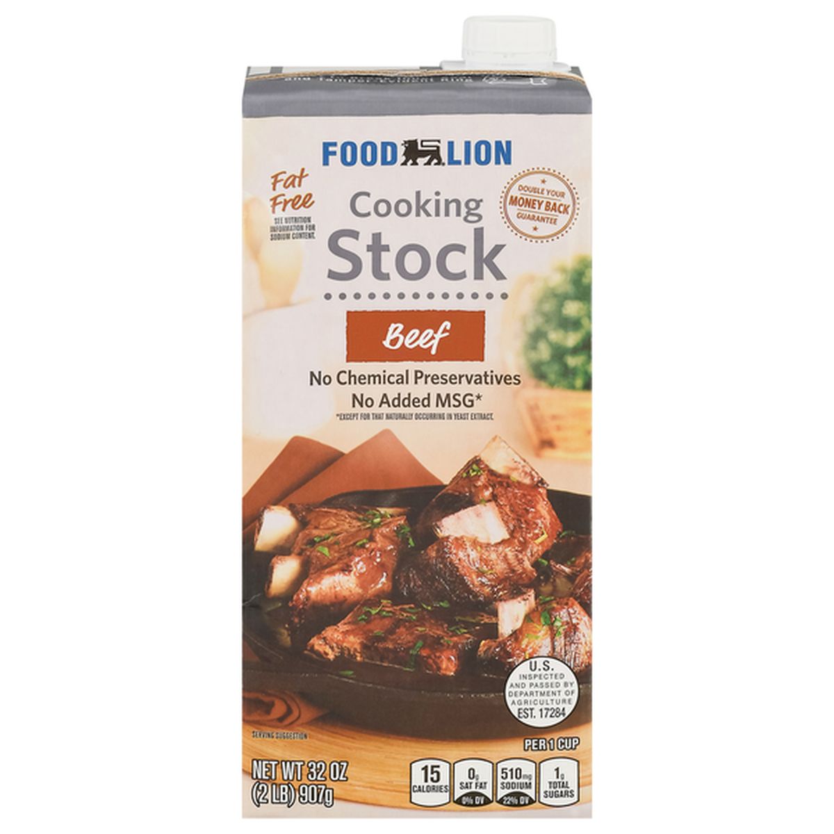 Food Lion Cooking Stock, Beef, Fat Free | Fig App
