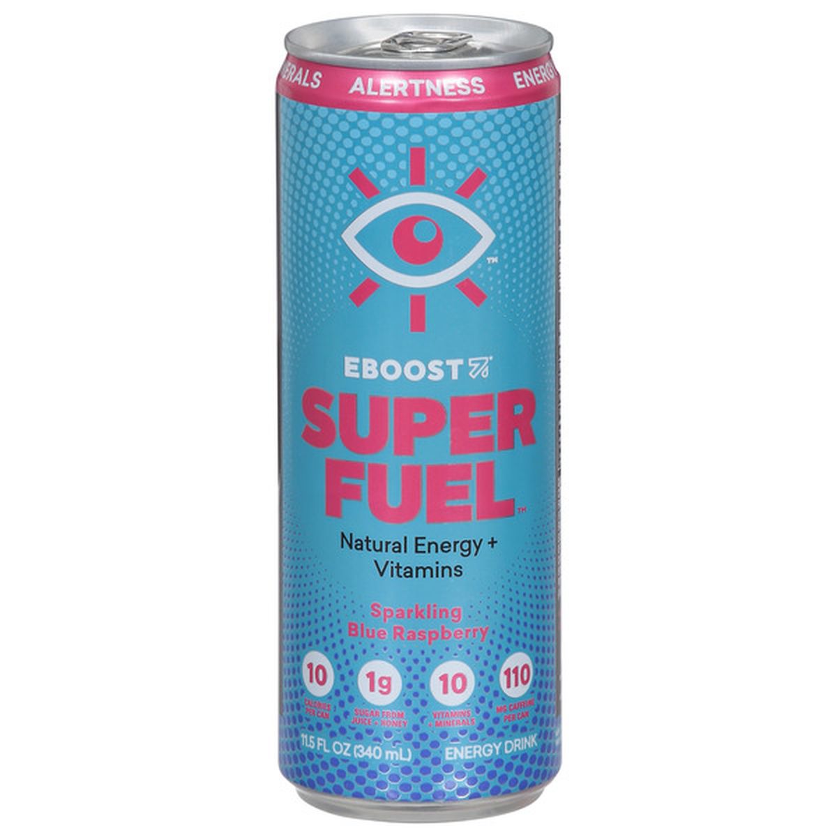 Eboost Super Fuel Energy Drink, Sparkling, Blue Raspberry | Fig App