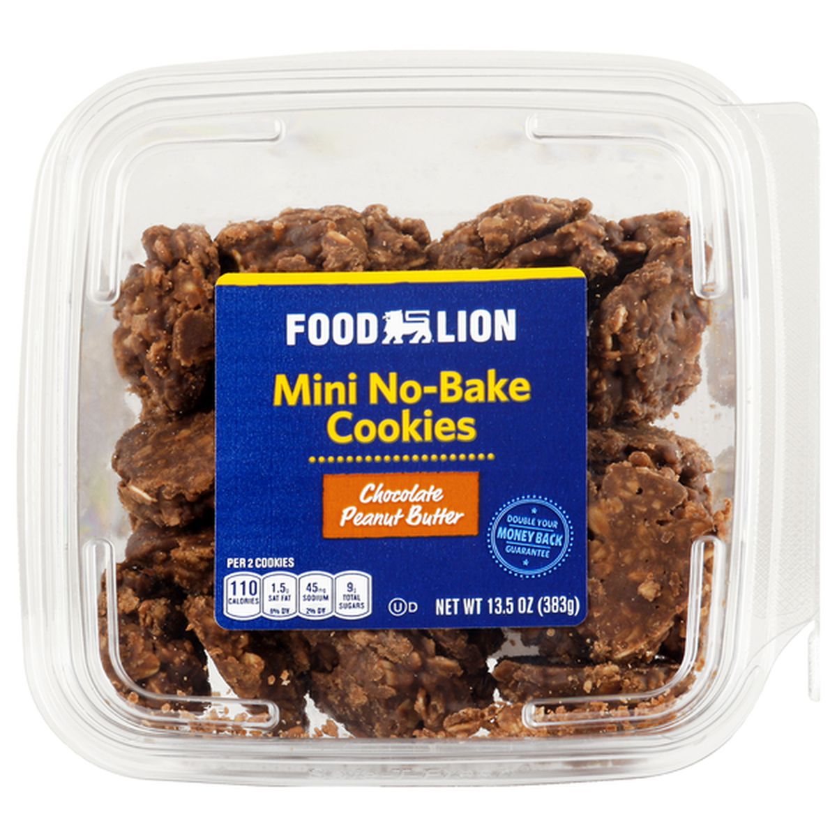 Food Lion Cookies, Chocolate Peanut Butter, No-Bake, Mini | Fig App