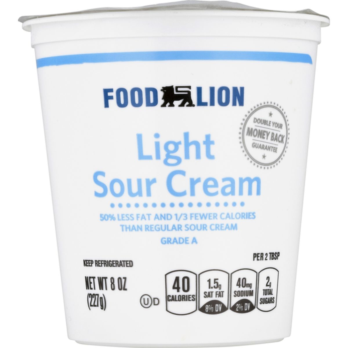 Food Lion Sour Cream, Light | Fig App