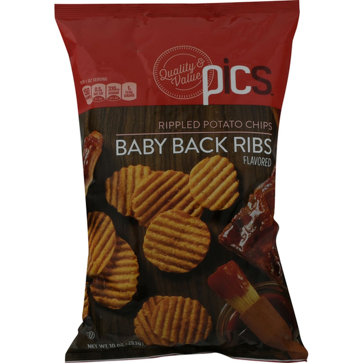 Pics Baby Back Rib Rippled Potato Chips | Fig App