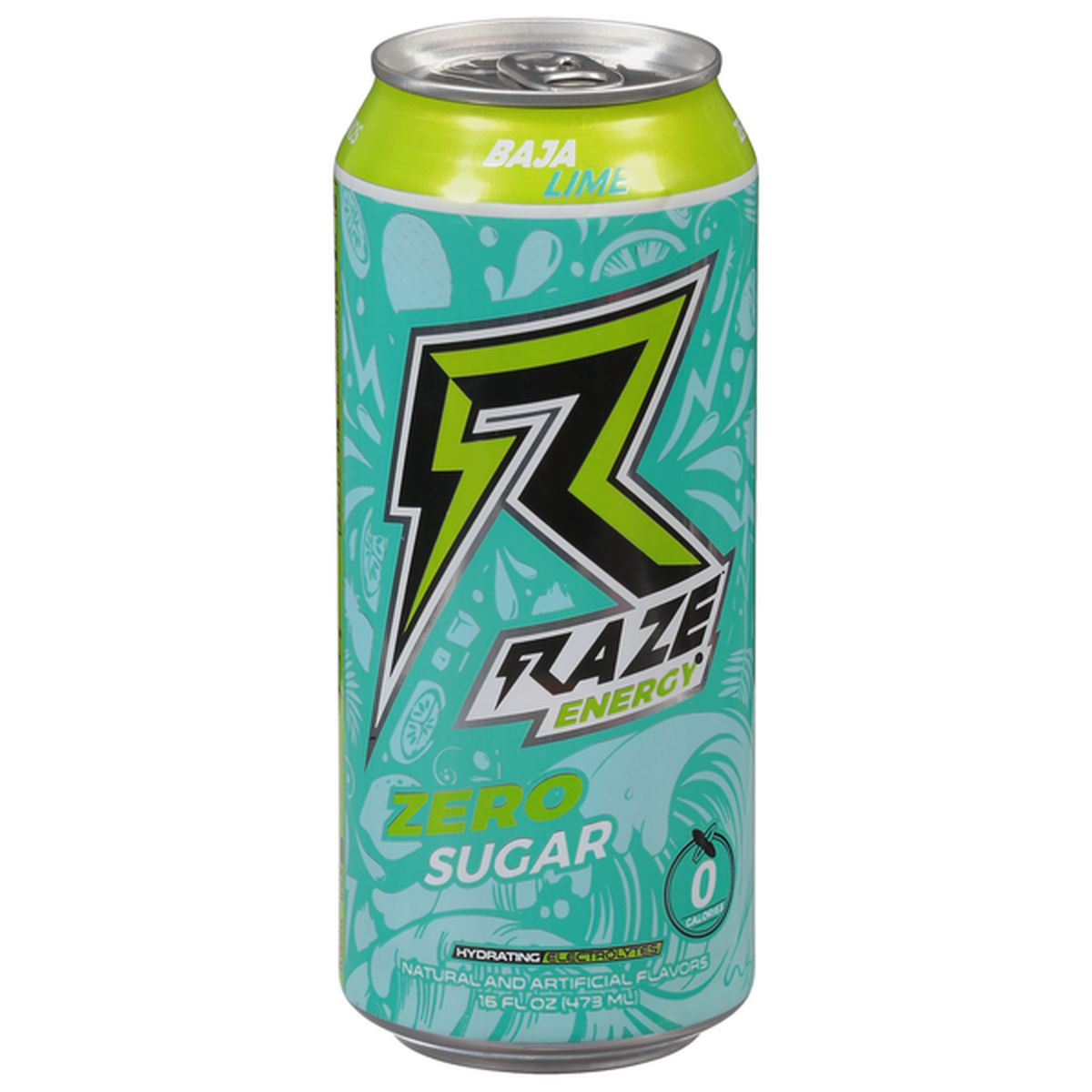 Raze Energy Energy Drink, Zero Sugar, Baja Lime | Fig App