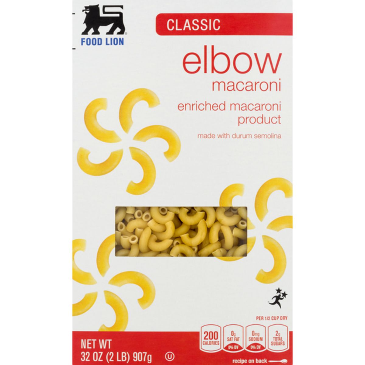 Food Lion Elbow Macaroni, Enriched, Classic | Fig App