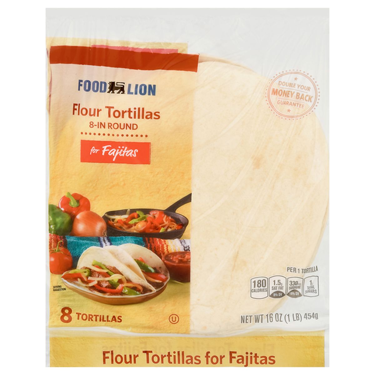 Food Lion Flour Tortillas, Round | Fig App