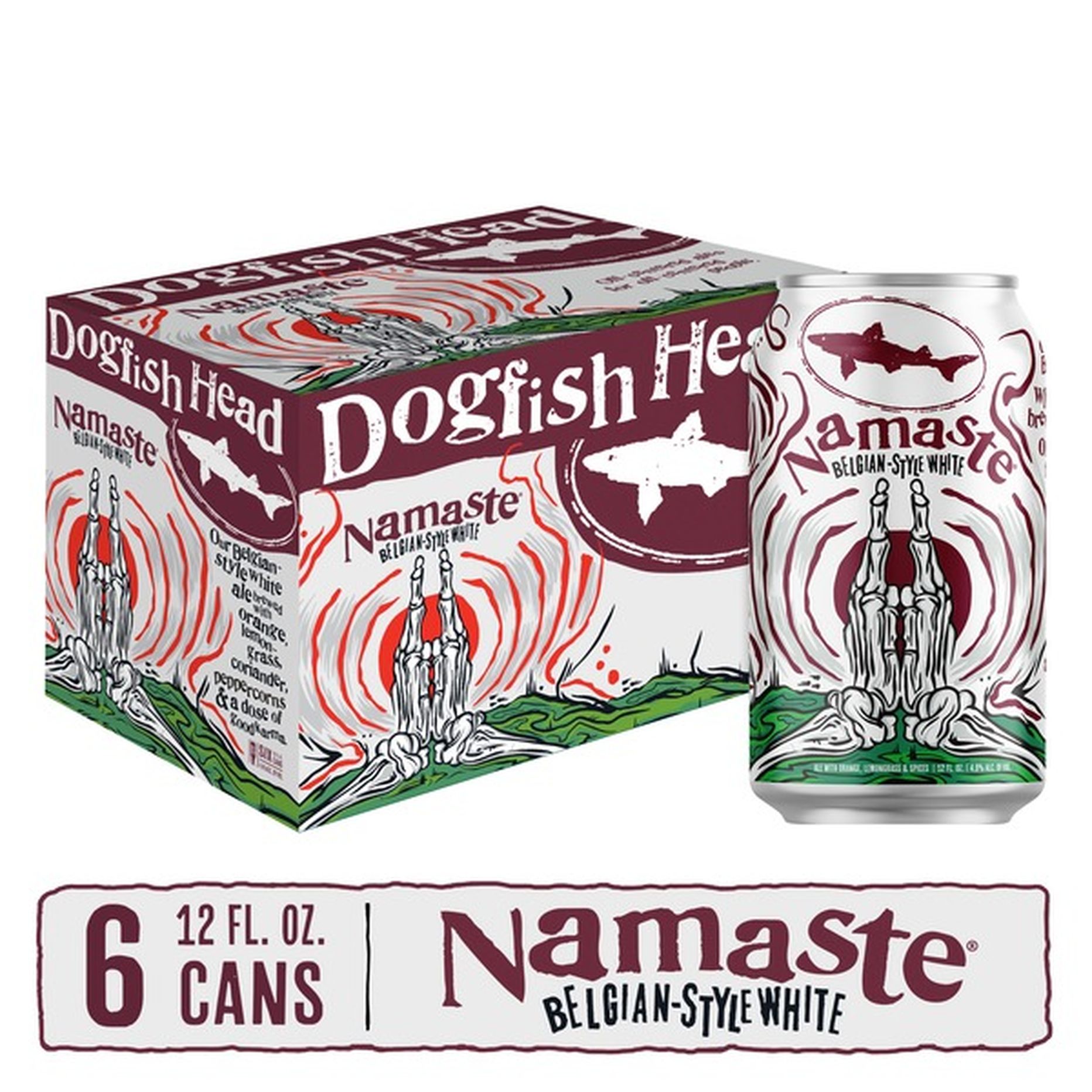 Dogfish Head Namaste White Ale Beer (12 fl oz) Delivery or Pickup Near ...