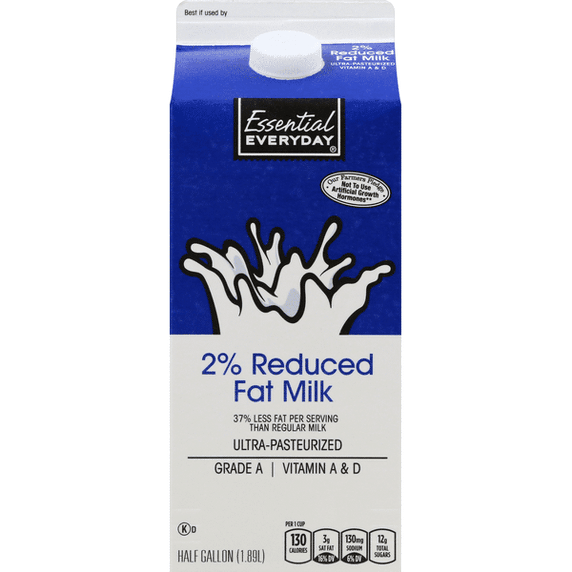 Essential Everyday Milk, 2% Reduced Fat (0.5 gal) Delivery or Pickup ...