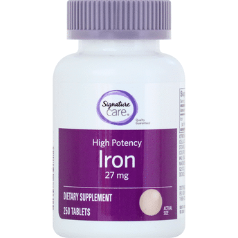 Signature Home Iron, High Potency, 27 mg, Tablets (250 each) Delivery ...