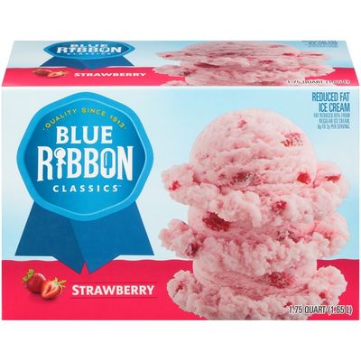 Blue Ribbon Classics Strawberry Ice Cream (56 fl oz) - Instacart