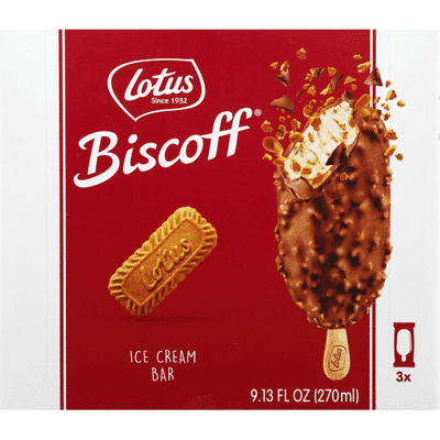 Lotus Ice Cream Bars, Biscoff (3 each) - Instacart