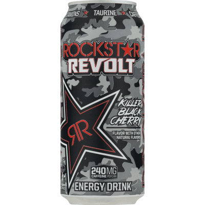 Rockstar Revolt Energy Drink Killer Black Cherry (16 fl oz) - Instacart