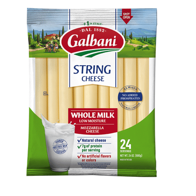Galbani Galbani Whole Milk Mozzarella String Cheese (24 oz) - Instacart