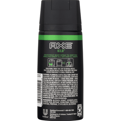 Axe Body Spray For Men Kilo (4 oz) - Instacart