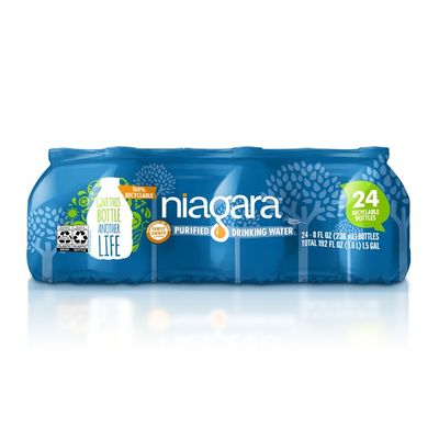 Niagara Purified Drinking Water (8 8 oz) - Instacart
