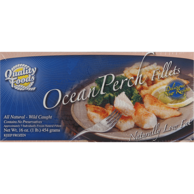 Quality Foods Ocean Perch Fillets, Low Fat (16 oz) Delivery or Pickup ...