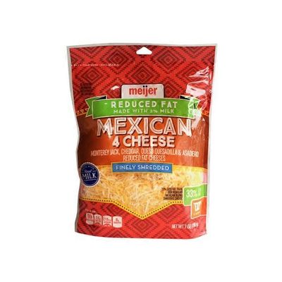 Meijer Mexican 4 Cheese Monterey Jack, Cheddar, Queso Quesadilla ...
