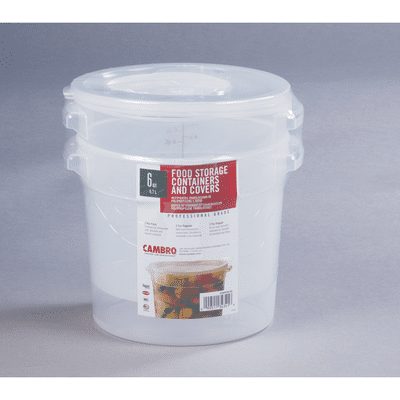 Cambro Round Food Container With Lid 6 Qt (2 ct) - Instacart