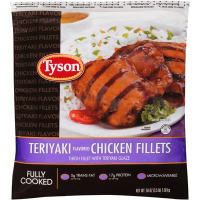 Tyson Teriyaki Flavored Chicken Fillets (56 oz) - Instacart