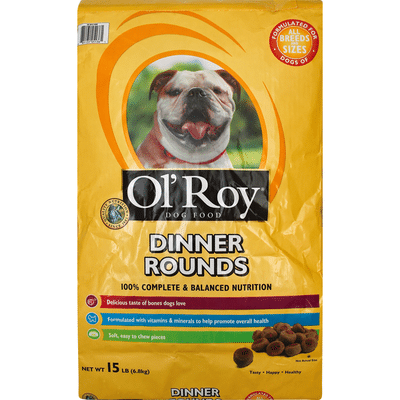 Ol' Roy Dog Food, Dinner Rounds (15 lb) Delivery or Pickup Near Me ...