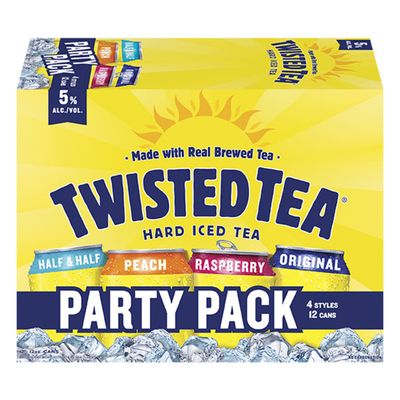 Twisted Tea Variety Party Pack, Hard Iced Tea (12 fl oz) - Instacart