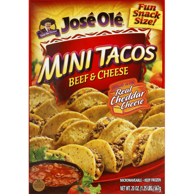 José Olé Mini Tacos Beef & Cheese (20 oz) - Instacart