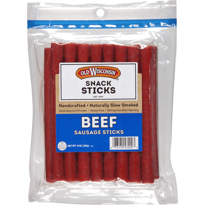 Old Wisconsin 14 Oz 6" Bulk Beef Snack Sticks Old Wisconsin Beef ...
