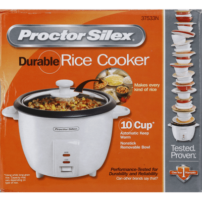 Proctor Silex Rice Cooker, 10 Cup (1 each) - Instacart