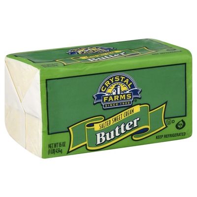 Crystal Farms Butter, Salted Sweet Cream (16 oz) Delivery or Pickup ...