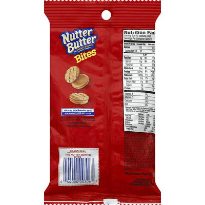 Nutter Butter Bites Peanut Butter Sandwich Cookies - Big Bag (3 oz ...