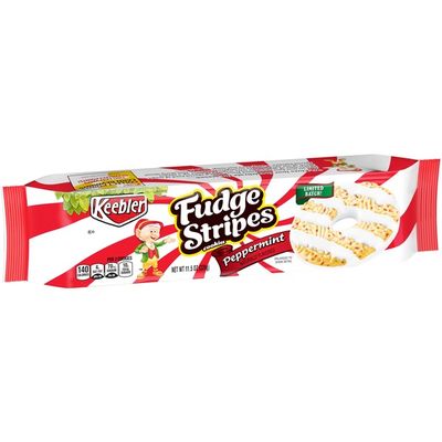 Keebler Fudge Stripes Cookies Peppermint (11.5 oz) - Instacart