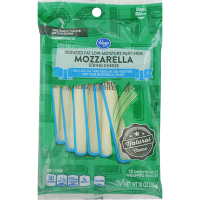 Kroger Lite Mozzarella String Cheese (1 oz) - Instacart