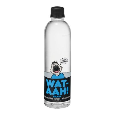 Wat-Aah! Brain Vapor Distilled Water! + Electrolytes! (16.9 fl oz ...