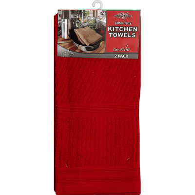 Royal Crest Towels, Kitchen, Cotton Terry, 2 Pack (2 each) - Instacart