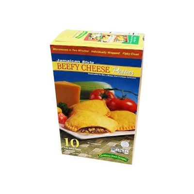 Caribbean Food Delights Jamaican Style Beefy Cheese Patties (50 oz ...