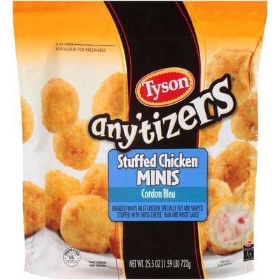 Tyson Stuffed Chicken Cordon Bleu Minis (1.59 lb) - Instacart