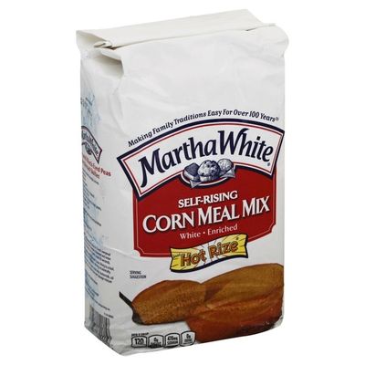 Martha White Corn Meal Mix, Self-Rising, White, with Hot Rize (5 lb ...