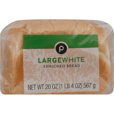 Publix Enriched Bread, White, Large (20 oz) - Instacart