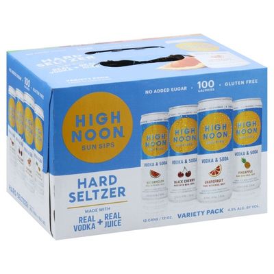 High Noon Vodka Hard Seltzer Mixed Pack (12 fl oz) - Instacart
