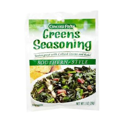 Concord Foods Southern Style Greens & Kale Seasoning Mix (1 oz) - Instacart